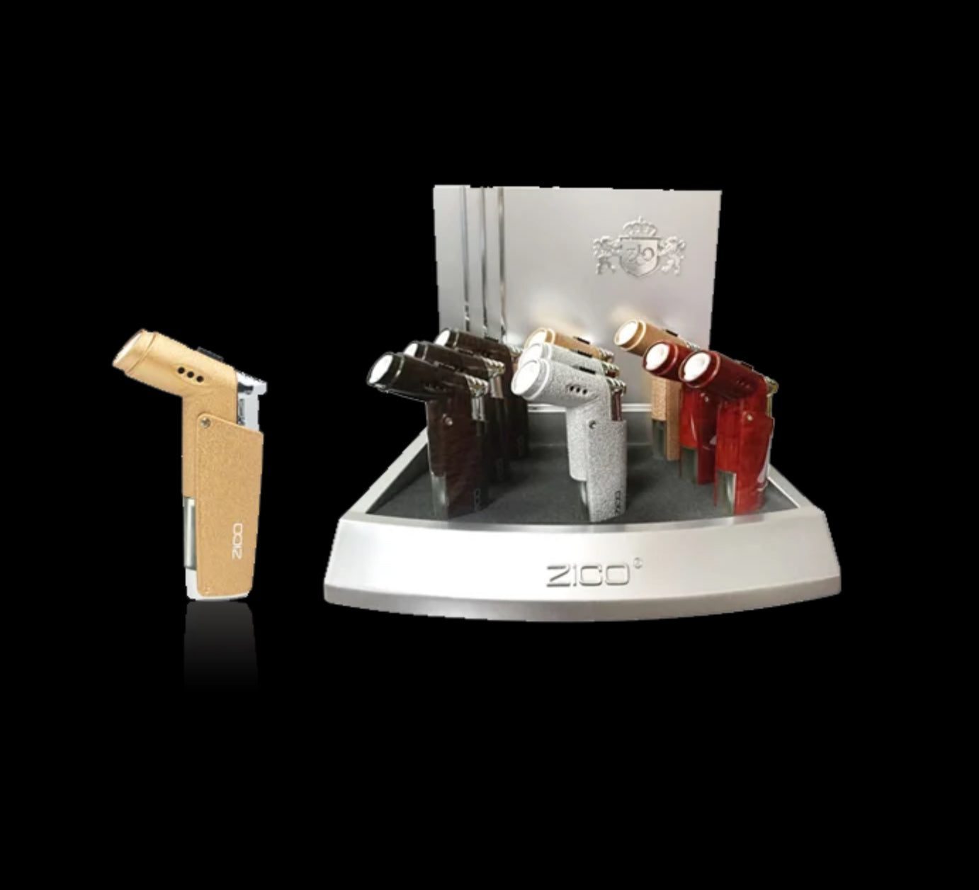 Lighter Display-Zico – ZD47, 9pc/display – SELAA WHOLESALE